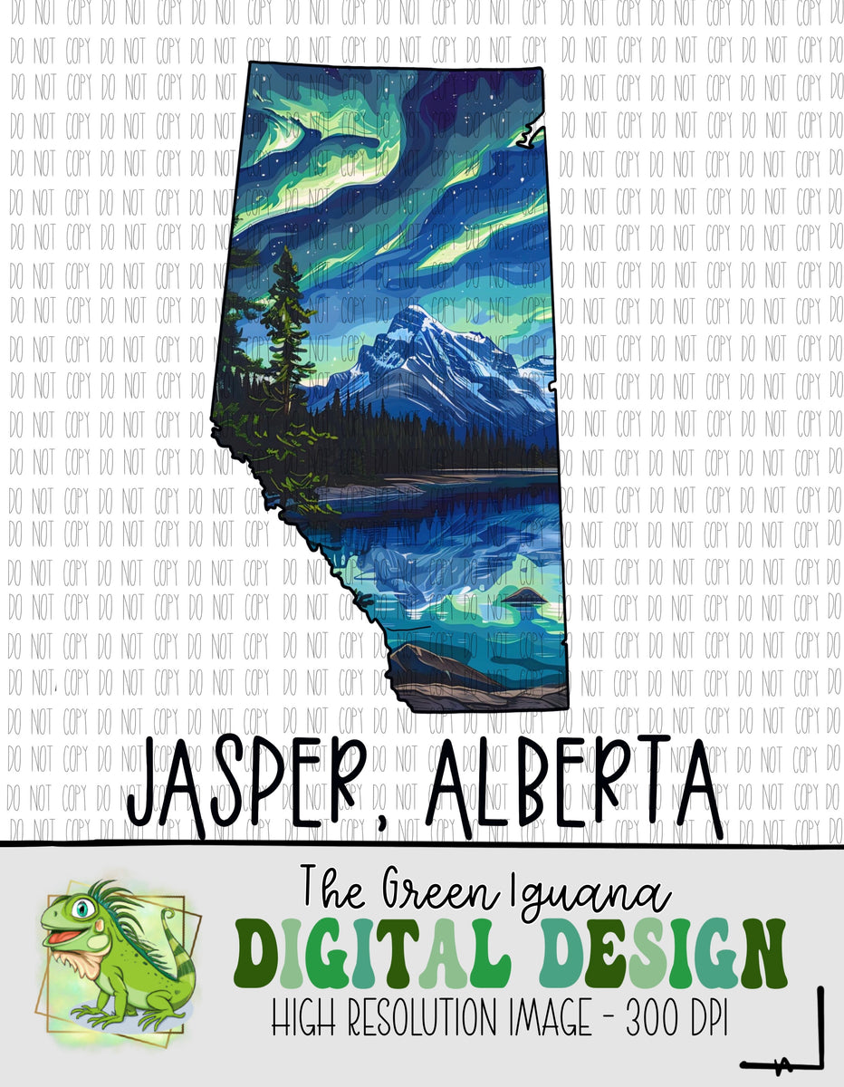 Jasper, Alberta - DIGITAL – The Green Iguana Sublimations